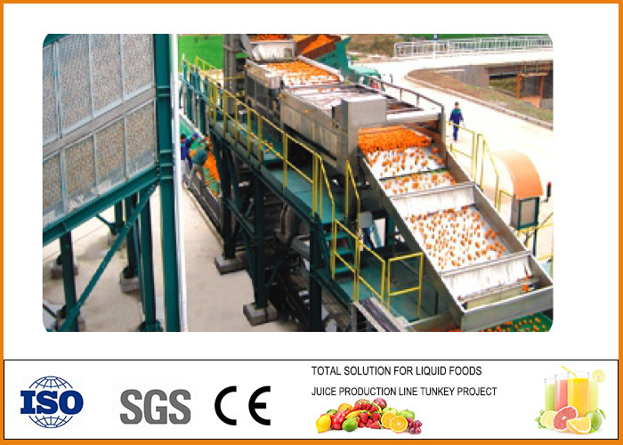 10T/H Citrus Processing Line , Automatic Sus304 Orange Juice Processing ...