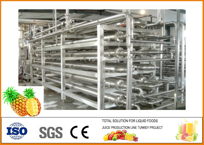 Automatic Pineapple Juice Processing Line 304 Stainless Steel Energy Saving