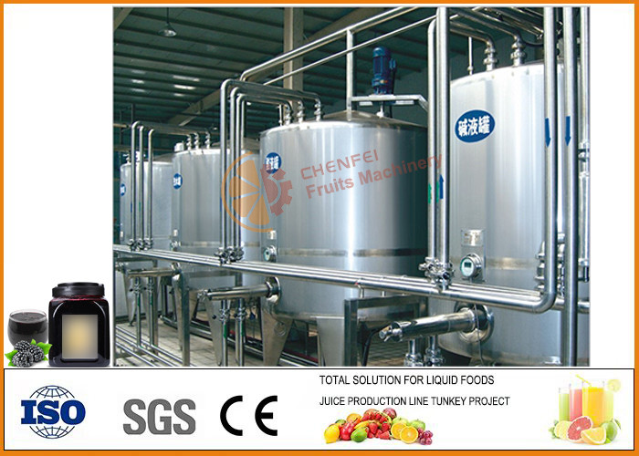 Complete Tomato Paste Processing Line , Mulberry Jam Production Equipment